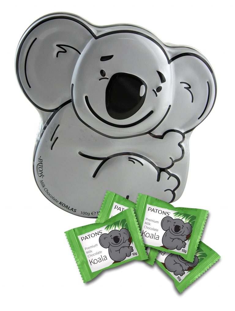 Milk Chocolate Koala Tin - Wrapped Chocolates | Patons