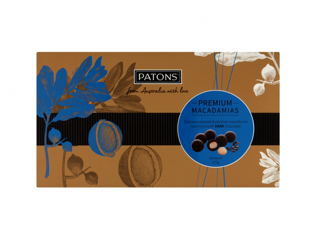Premium Dark Chocolate Macadamias | Cocoa | Patons
